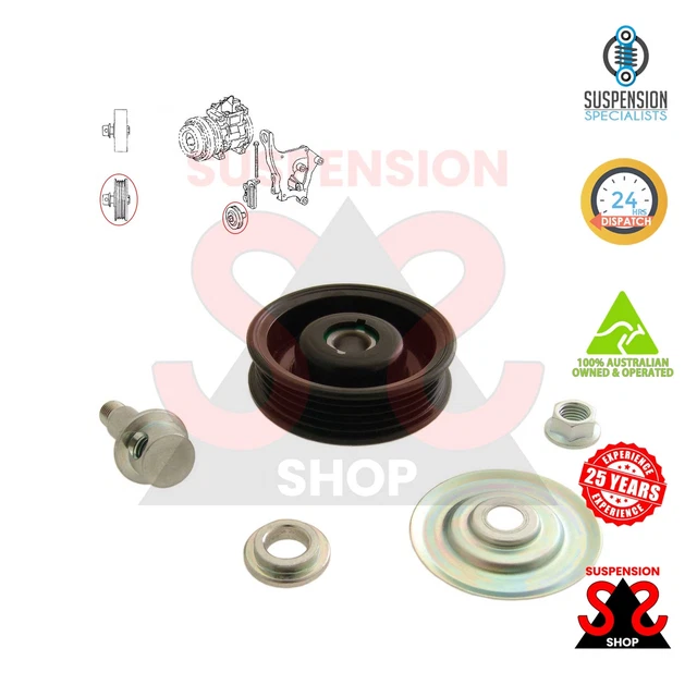 TENSIONER PULLEY, V-RIBBED Belt Suit TOYOTA LandCruiser Prado 2.7 ...