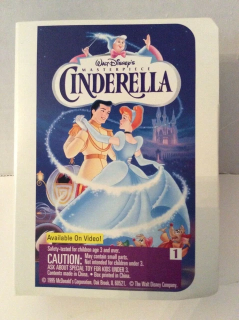 1995 MCDONALDS HAPPY Meal Walt Disney Masterpiece Cinderella Figurine ...