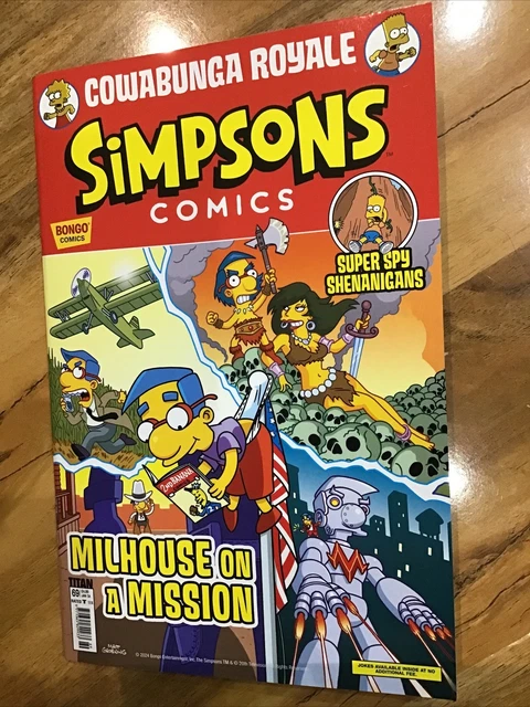 SIMPSONS COMICS,JAN 2024 #69,A Bongo Comic Production,Bart,Skinner ...