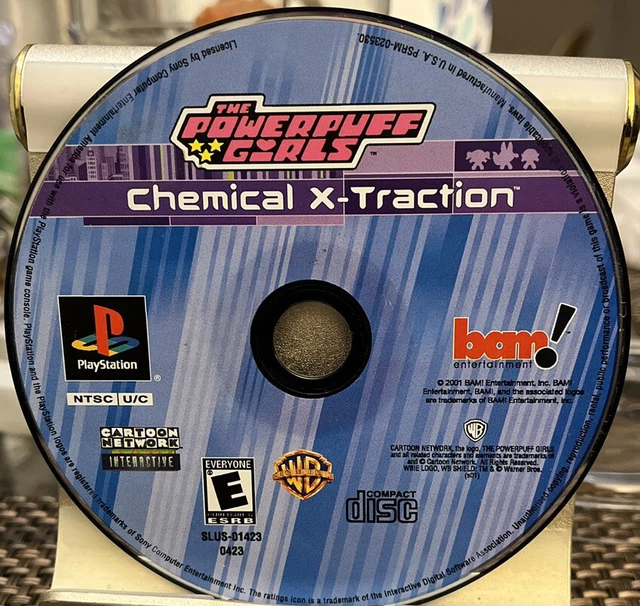 THE POWERPUFF GIRLS Chemical X-Traction Playstation 1 jeu PS1 disque ...