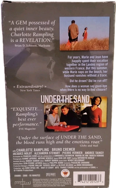 UNDER THE SAND VHS Movie Video Cassette Tape $18.99 - PicClick CA