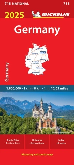 MICHELIN - GERMANY 2025 - National Map 718 - New Sheet map - H245z £8. ...