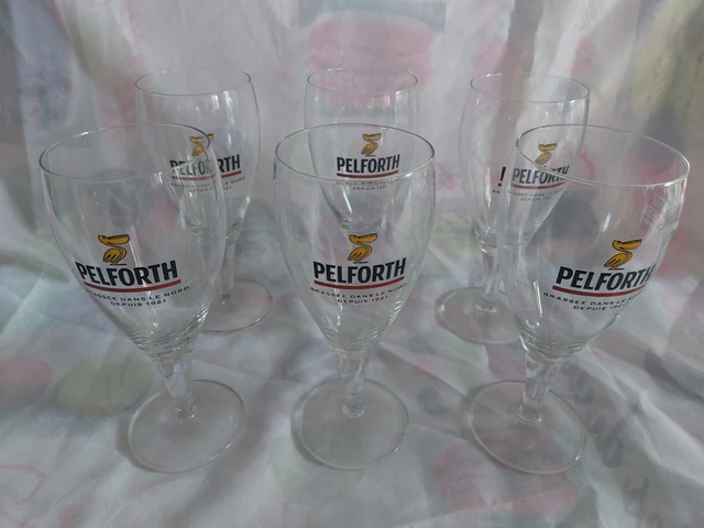 6 VERRES À bière PELFORTH 25cl EUR 20,00 - PicClick FR