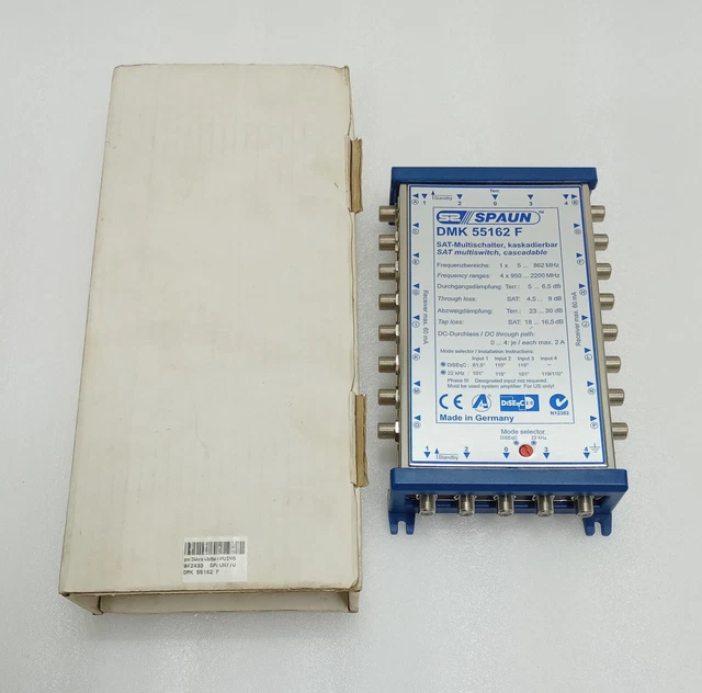 SPAUN DMK 55162F Satellite Multi Interrupteur Sat Multiswitch ...
