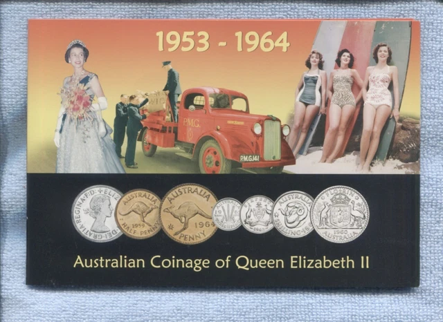 1953-1964 AUSTRALIAN COINAGE of Queen Elizabeth II All coins are from ...