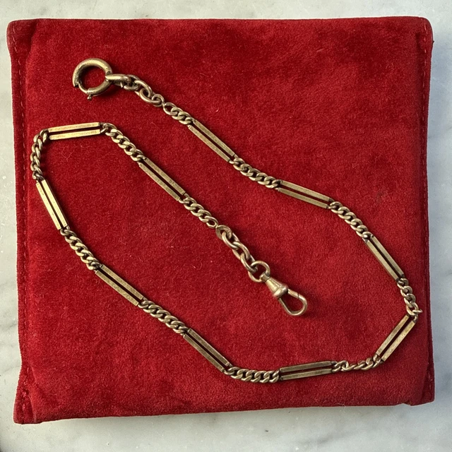 ANCIENNE CHAÎNE DE Montre A Gousset Plaqué Or Ref J510 EUR 35,00 ...