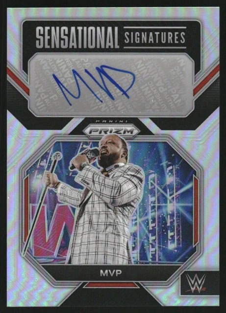 2023 PANINI PRIZM WWE Sensational Signatures Prizms argent #83 MVP Auto EUR 8,83 - PicClick FR
