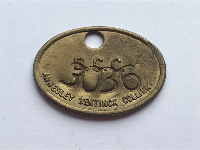 ORIGINAL ANNESLEY BENTINCK Colliery Pit Check Token Tally $86.34 ...