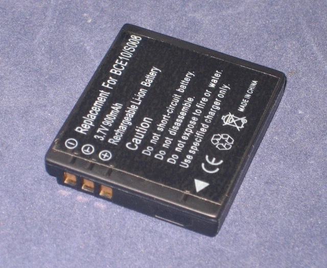 BATTERIE 900MAH TIPO S008 S008E DMW-BCE10 Per Panasonic Lumix DMC-FX36 ...