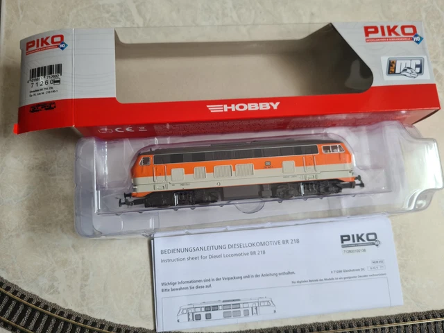 PIKO 71260 H0 Diesellok BR 218 CityBahn der DB, Licht Funktion, Video ...
