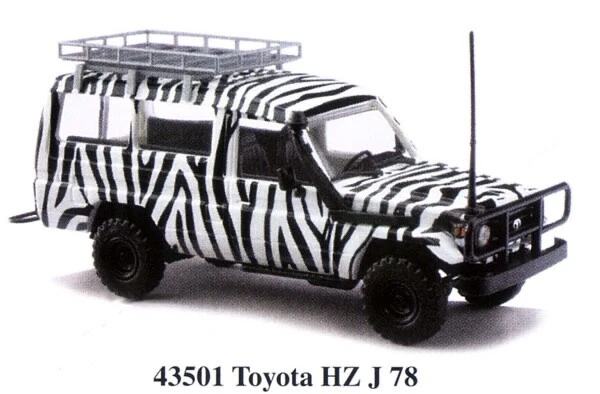VÉHICULE TOYOTA LAND CRUISER " HZJ 78 Zebra " - BUSH 43501 - 1/87 - Neuf EUR 26,93 - PicClick FR