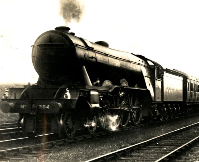 ANTIQUE TRAIN POSTCARD RPPC LNER 2544 Lemberg Steam Locomotive c1935 ...