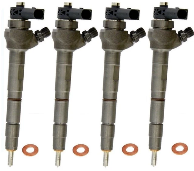 4 INIETTORI RIGENERATI Bosch 0445110369 AUDI - SEAT - VW- SKODA EUR 450 ...
