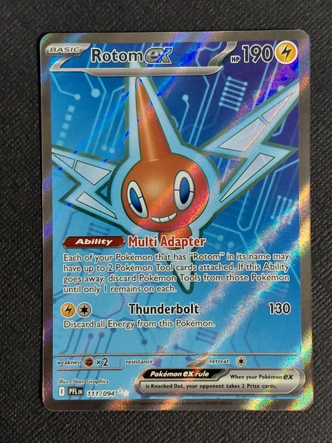 ROTOM EX 111/094 Phantasmal Flames Pokemon Card Ultra Rare Full Art $8. ...