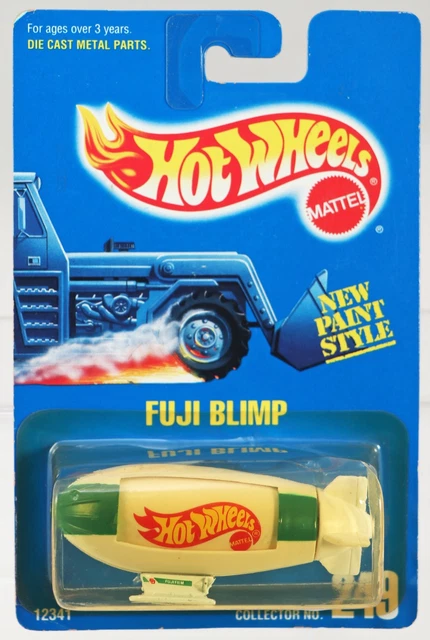 HOT WHEELS FUJI Film Blimp - 12341 Never Removed from Pack 1991 White 1 ...