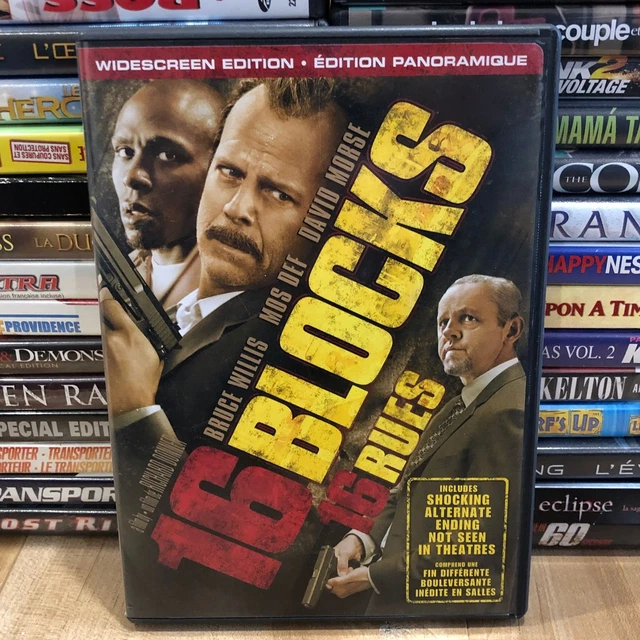 16 BLOCKS DVD Widescreen Bruce Willis Mos Def Special Features 2006 ...