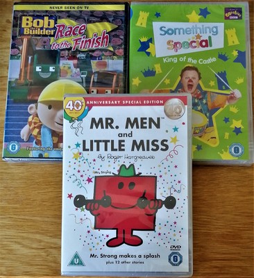 CHILDREN'S DVD BUNDLE Bob the Builder, Mr. Men & Little Miss, Mr ...