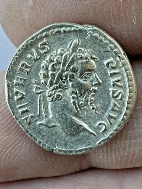 SEVERUS PIUS DENARIUS Ancient Silver Modern Coin 193-211AD 3.1gr 20mm £ ...