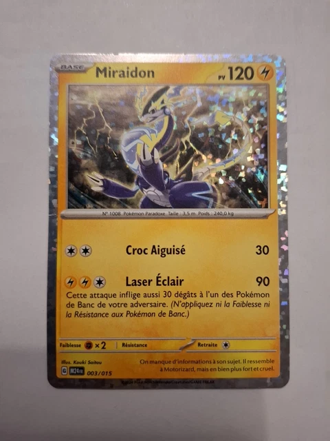 CARTE POKÉMON MIRAIDON 003/015 - M24FR McDonald's - McDo 2024 EUR 3,00 ...