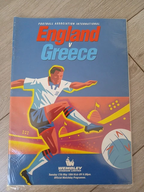 ENGLAND V GREECE Friendly International 1994 £3.99 - PicClick UK