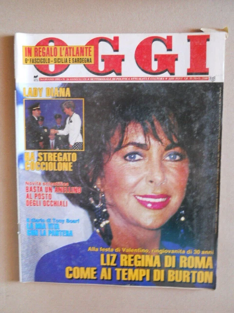 OGGI N 26 1991 Liz Taylor Brigitte Bardot Serena Grandi [G52B] EUR 9,15 ...