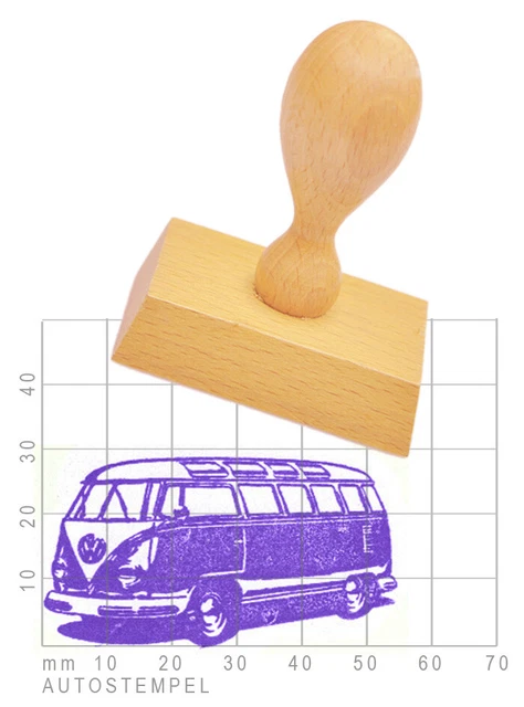 VOLKSWAGEN VW BULLI T1 Klassiker Oldtimer als Stempel Sambabus EUR 12 ...
