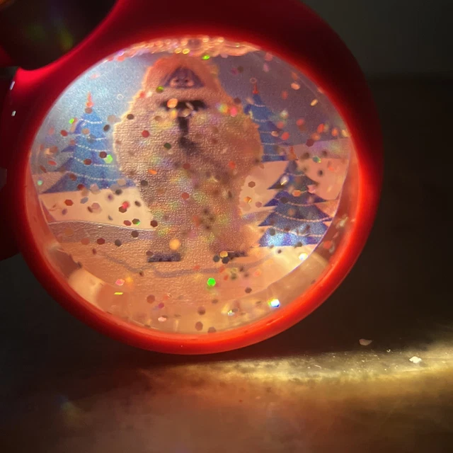 ROMAN RUDOLPH THE Red Nosed Reindeer lighted Snow Water Globe Ornament ...