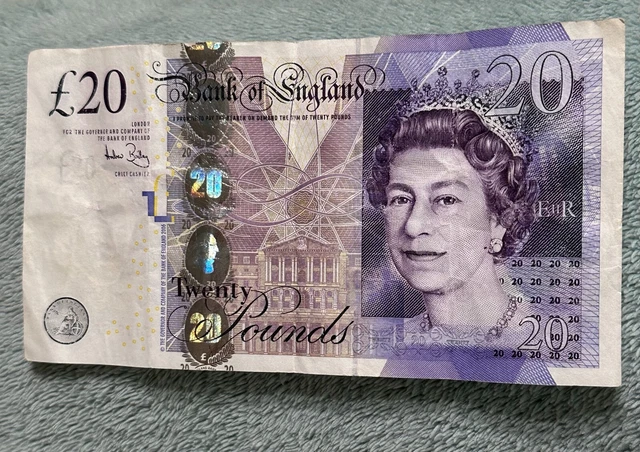 GREAT BRITAIN BANK of England Queen Elizabeth 20£ Pound Note Andrew ...