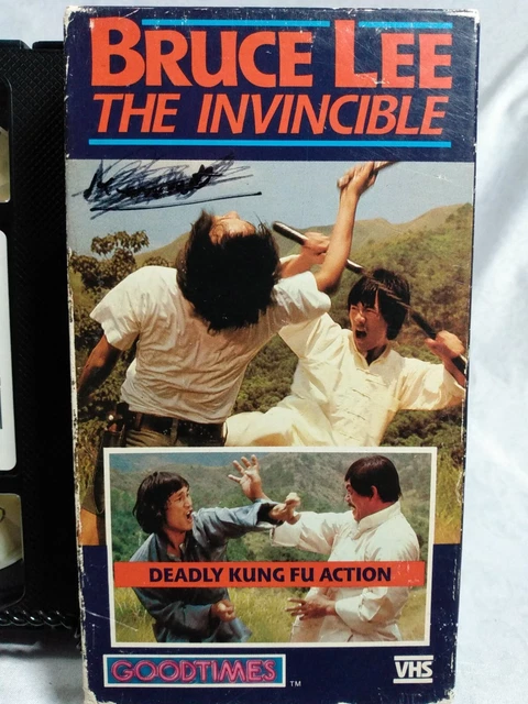 BRUCE LEE THE Invincible (VHS, 2002) Kung Fu Movie Goodtimes Home Video ...