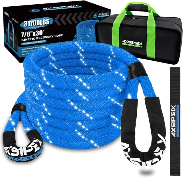 KINETIC RECOVERY TOW Rope Heavy Duty Reflective $186.04 - PicClick AU