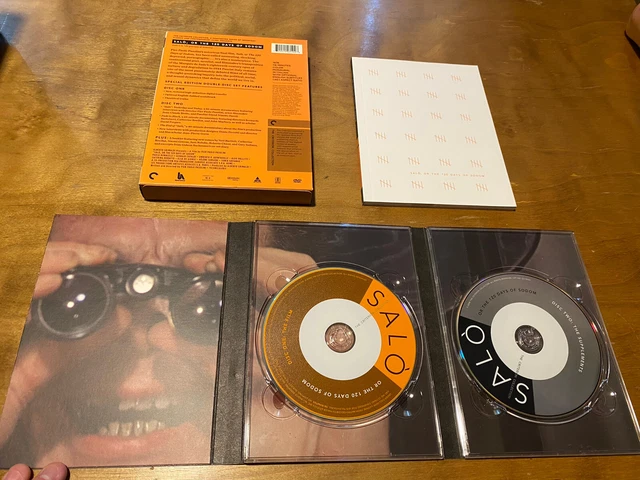 SALO DVD*CRITERION COLLECTION*SPECIAL Edition*OOP Rare*2 Disc*70's ...