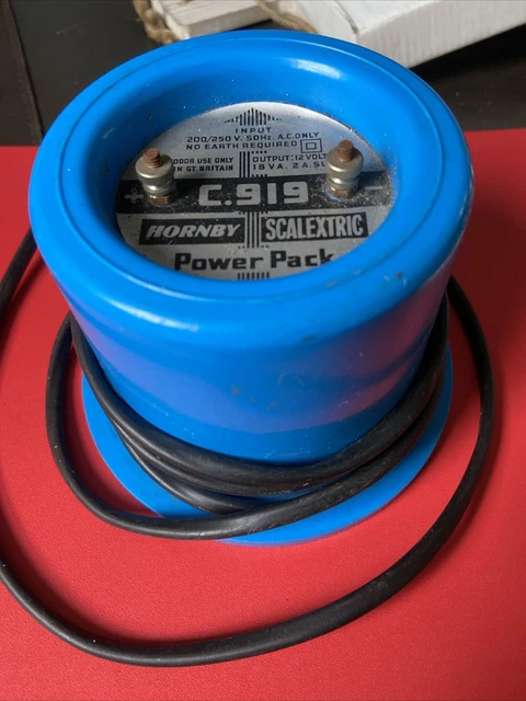 HORNBY SCALEXTRIC C.919 Power Pack Transformer Slot Track & Train Sets ...