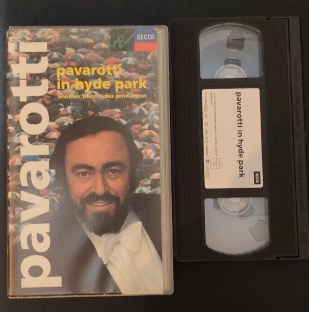 VHS LUCIANO PAVAROTTI In Hyde Park 1991 Live Concert - FREE DELIVERY 🚚 ...