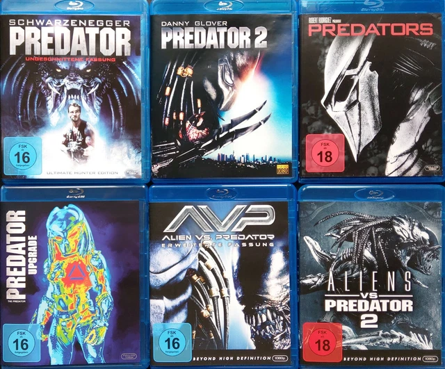 PREDATOR UNCUT 1-4 Alien vs Predator Extended 1+2 Aliens Predators 1-6 ...