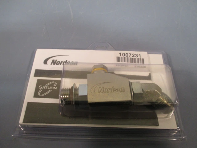 NORDSON SATURN IN-LINE Filter Assembly 90 Degree Fitting 100 Mesh ...
