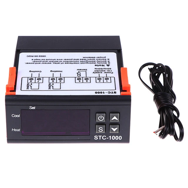 DIGITAL 220V STC-1000 Temperature Controller Thermostat Regulator ...
