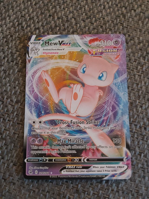 114/264 MEW VMAX, Pokemon cards, Rare Vmax, Fusion Strike Pokemon cards, Dynamax £6.00 - PicClick UK