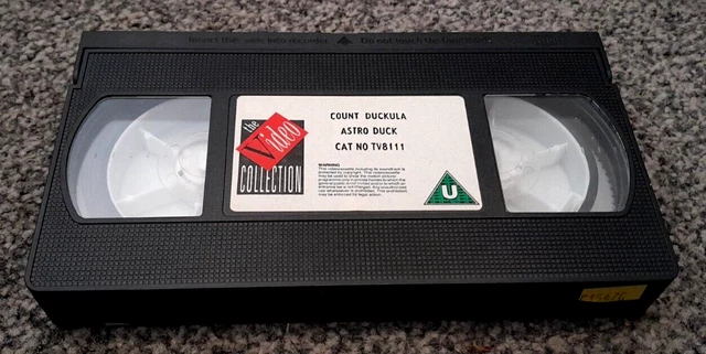 COUNT DUCKULA ASTRO Duck Thames Video C4 Tape Only Pal Vhs Video Kids ...