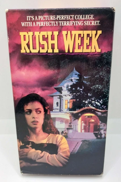 RUSH WEEK VHS Rare RCA/Columbia Cult 1989 College Slasher Horror $24.99 ...