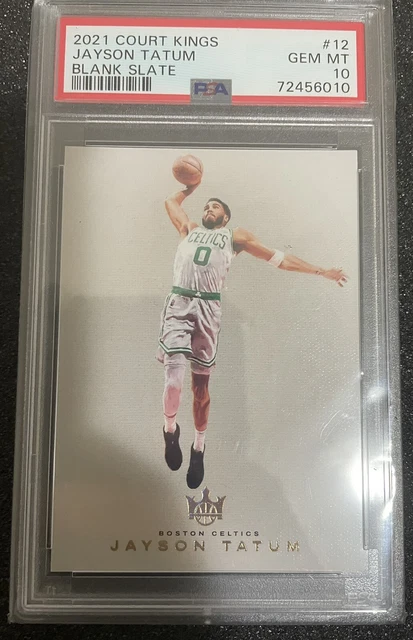 ☘️2021 PANINI COURT Kings Jayson Tatum Blank Slate ☘️Boston Celtics POP ...