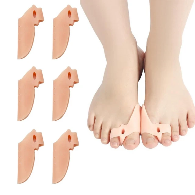 ÉTIREMENT ECARTEUR D'ORTEIL 3 paires Séparateur Orteil Pied Silicone Écarteur... EUR 16,13 ...