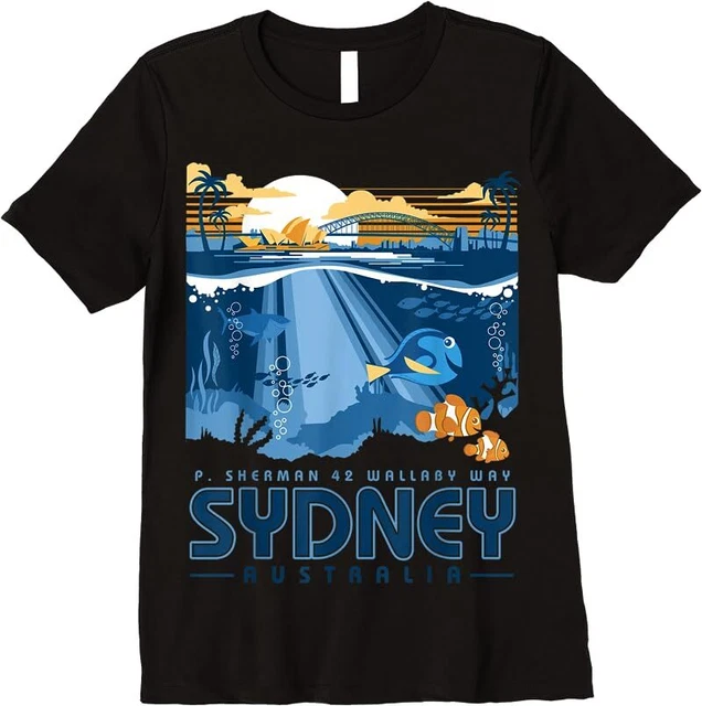 DISNEY PIXAR “FINDING Nemo” Sydney Australia Poster T-Shirt £6.41 ...