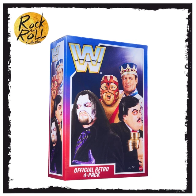 MATTEL CREATIONS WWE Retro Wave 4 Action Figures 4-Pack Bundle £101.69 ...