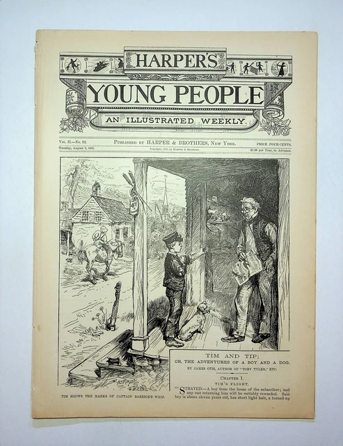 HARPER'S YOUNG PEOPLE Magazine Vol. 2 #92 GD/VG 3.0 1881 £79.06 ...