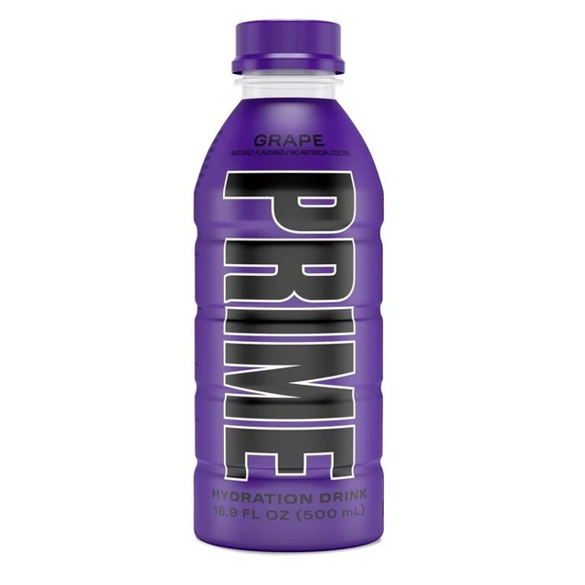 PRIME HYDRATION Energy Drink By Logan Paul & KSI - . New RARE UK Grape ...