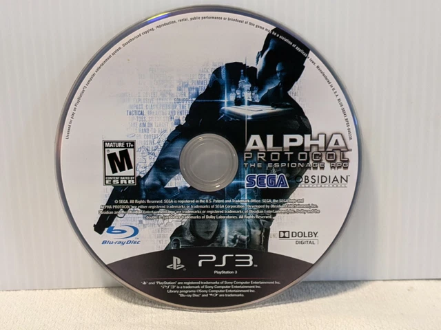 ALPHA PROTOCOL THE Espionage RPG Sega Obsidian PS3 Sony Spiel nur Disk ... ALPHA PROTOCOL THE Espionage RPG Sega Obsidian PS3 Sony Spiel nur Disk ...