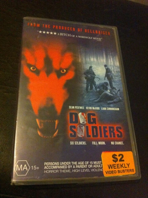 DOG SOLDIERS VHS ex-rental video tape Horror slasher thriller werewolf ...