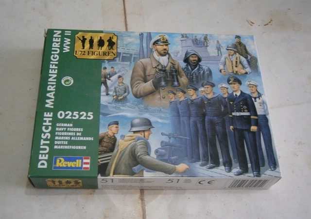 REVELL 02525 DEUTSCHE Marinefiguren Ww2 1-72 Nuova Kriegsmarine ...