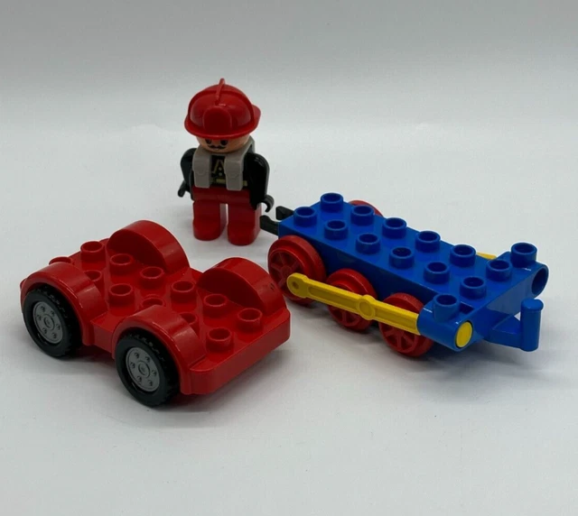 LEGO DUPLO FIREMAN Figure - Old Style Train & Car Bases - QUICK AUSSIE ...