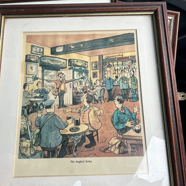 GUINNESS PUB INN Signs Artwork The Anglers Arms vintage advertising ...